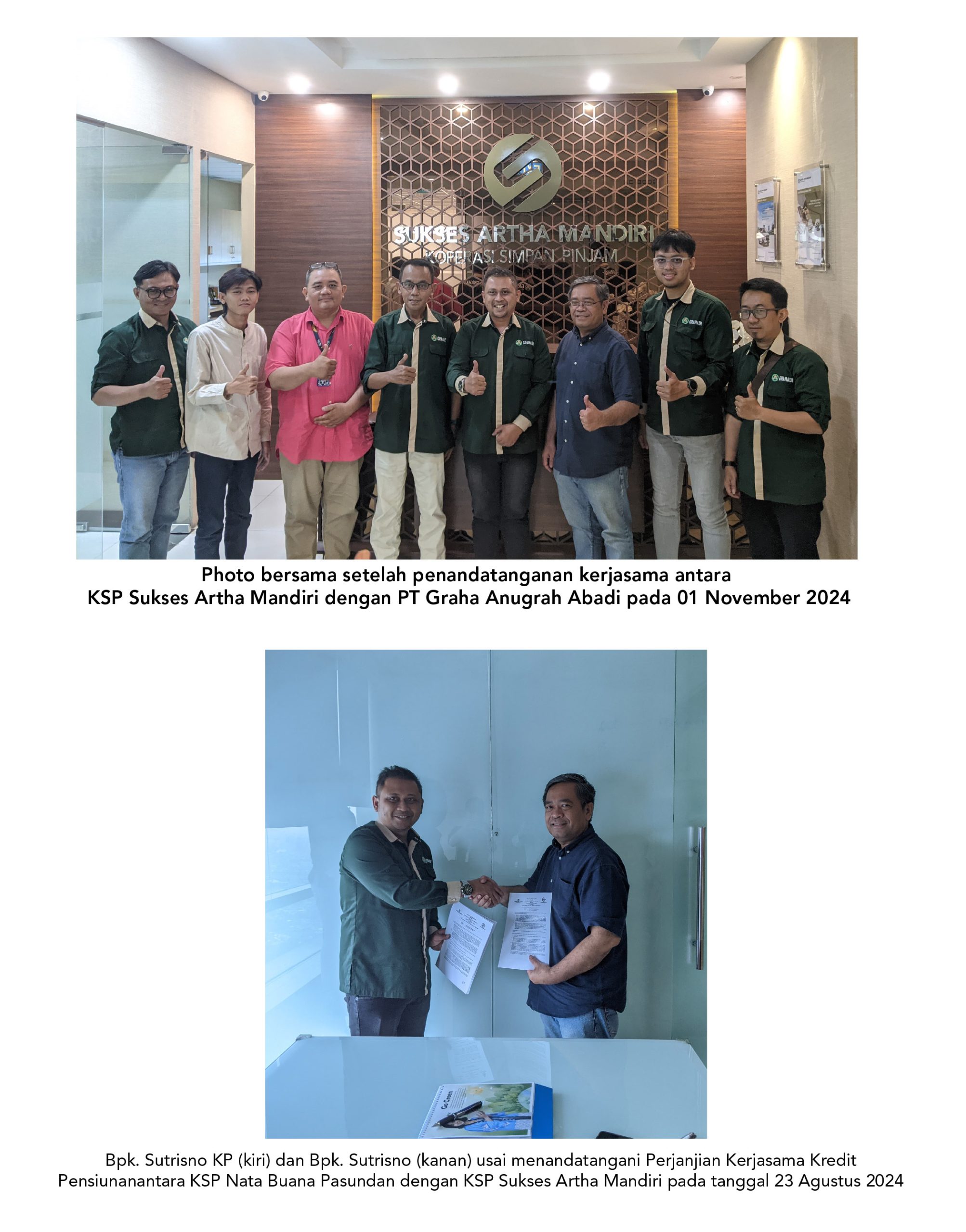 Kerjasama Kredit Pensiunan Bersama PT. Graha Anugrah Abadi | Sukses ...